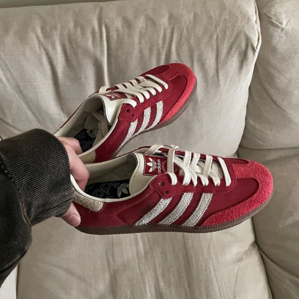 Giày Adidas_Samba Tachun Đỏ, Giày Thể Thao Samba Đỏ | Shopee Việt Nam