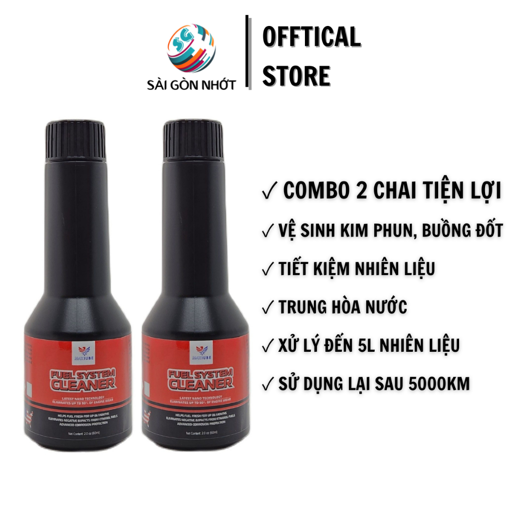 COMBO 2 Chai Vệ Sinh Kim Phun Buồng Đốt MAXLUBE 60ml Phụ Gia Tiết Kiệm Nhiên Liệu Cho Xe Máy Xe ...
