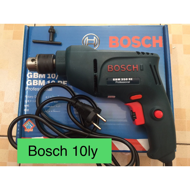 Máy khoan BOSCH 10ly 350RE khoan sắt, gỗ, tôn, bắt vít. | Shopee Việt Nam