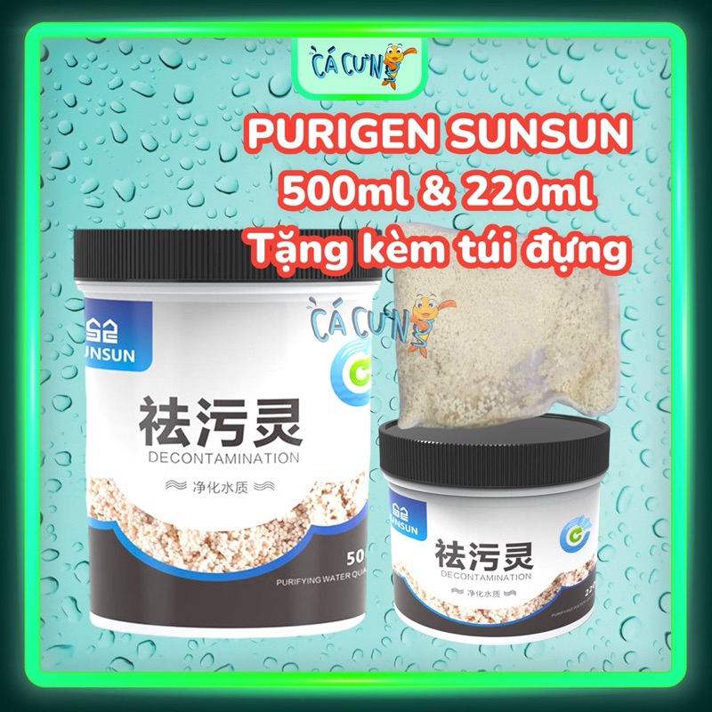 VẬT LIỆU LỌC PURIGEN SUNSUN cho cá cảnh, hạt lọc làm trong nước bể cá ...