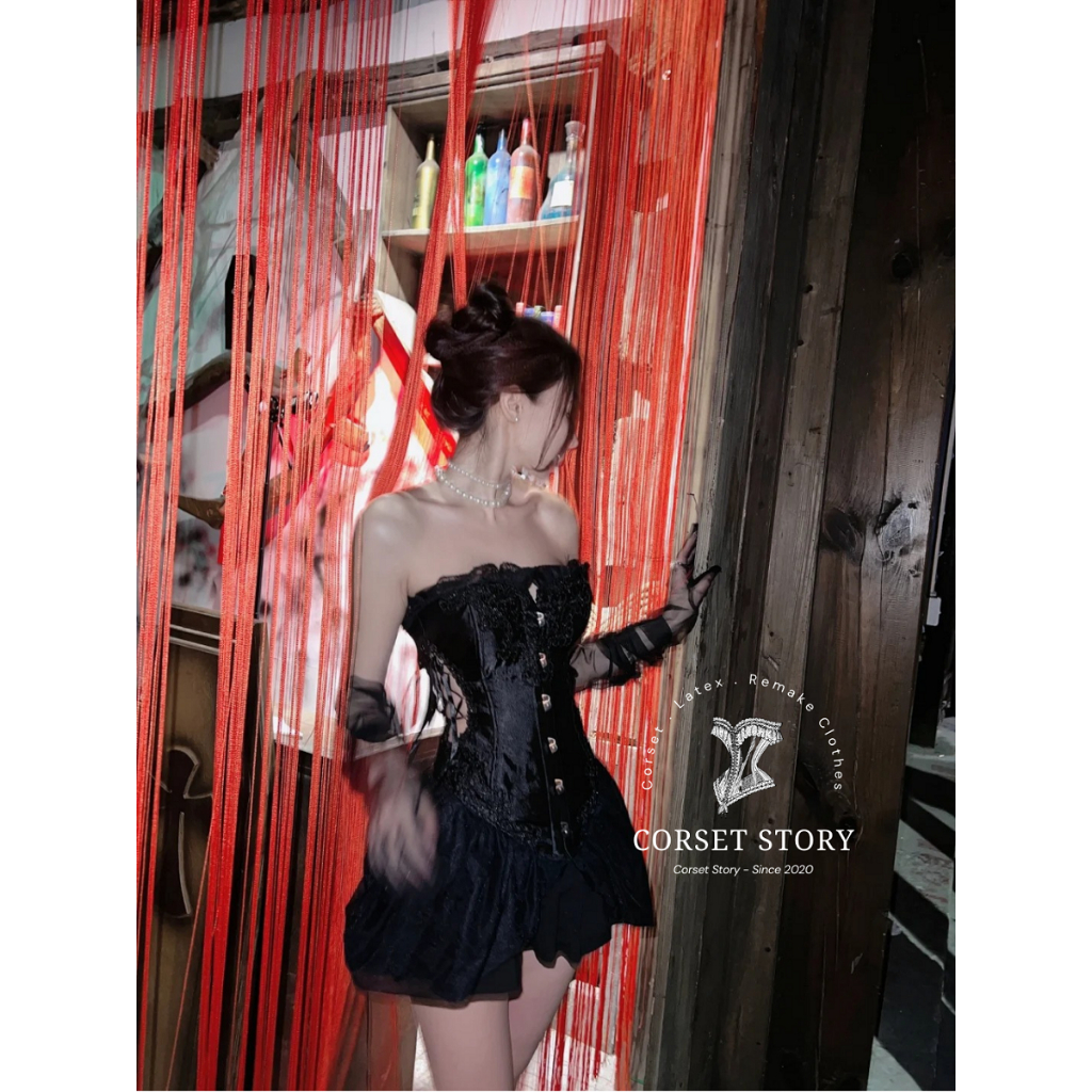 CORSET STORY- STELLA CORSET ren bèo cosplay cô dâu ma halloween ma mị ...