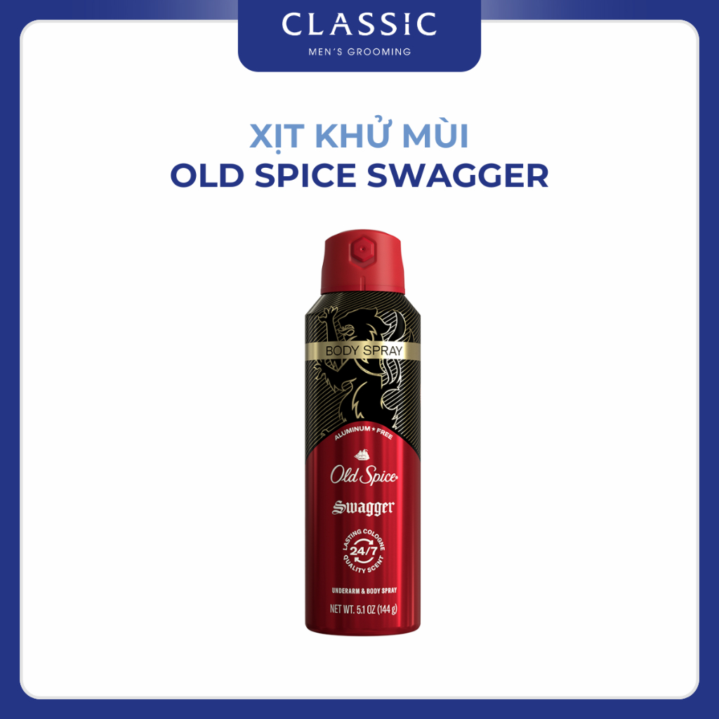Xịt Khử Mùi Old Spice Swagger Body Spray 144g | Shopee Việt Nam