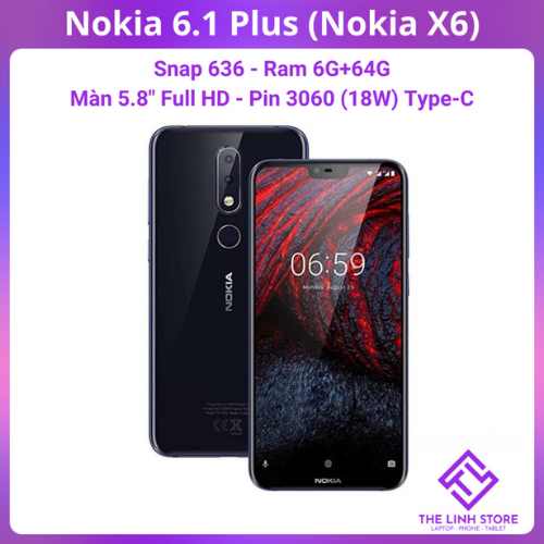 Điện thoại Nokia 6.1 Plus (Nokia X6) ram 6G 64G - Snap 636 màn 5.8 inch | Shopee Việt Nam
