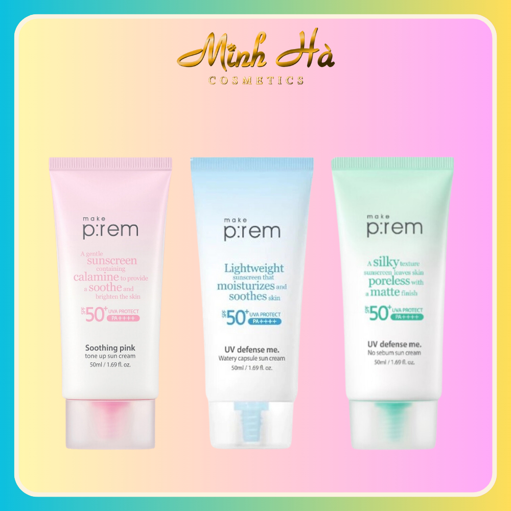 Kem chống nắng Make Prem Sun Cream 50ml dưỡng ẩm kiềm dầu | Shopee Việt Nam