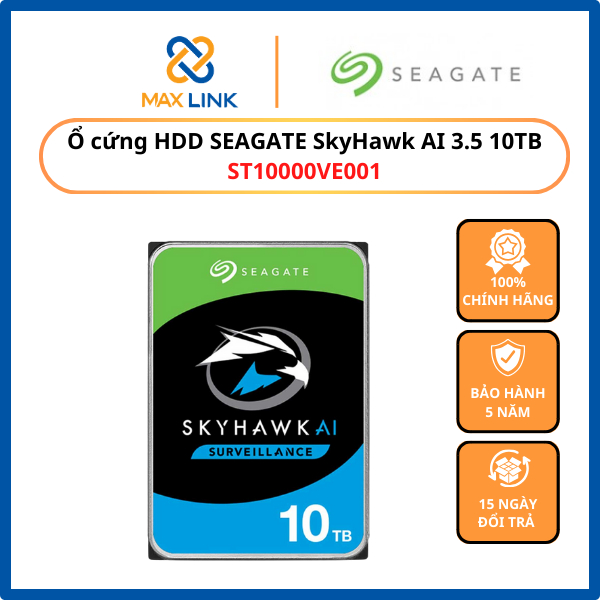 Ổ cứng Seagate SkyHawk AI 10TB ST10000VE001 | Shopee Việt Nam