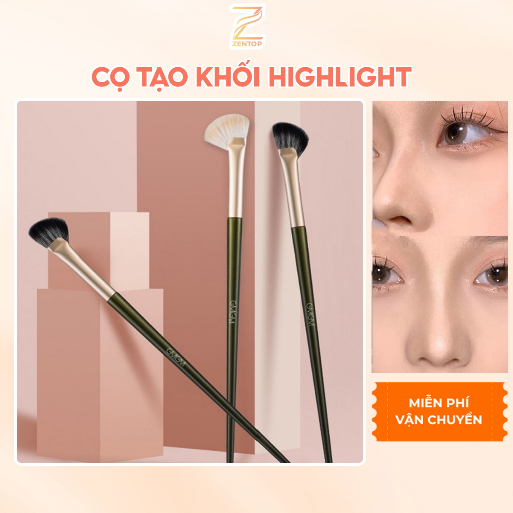 Cọ đánh khối có highlight cọ trang điểm chuyên nghiệp cọ đa năng Zentop ...