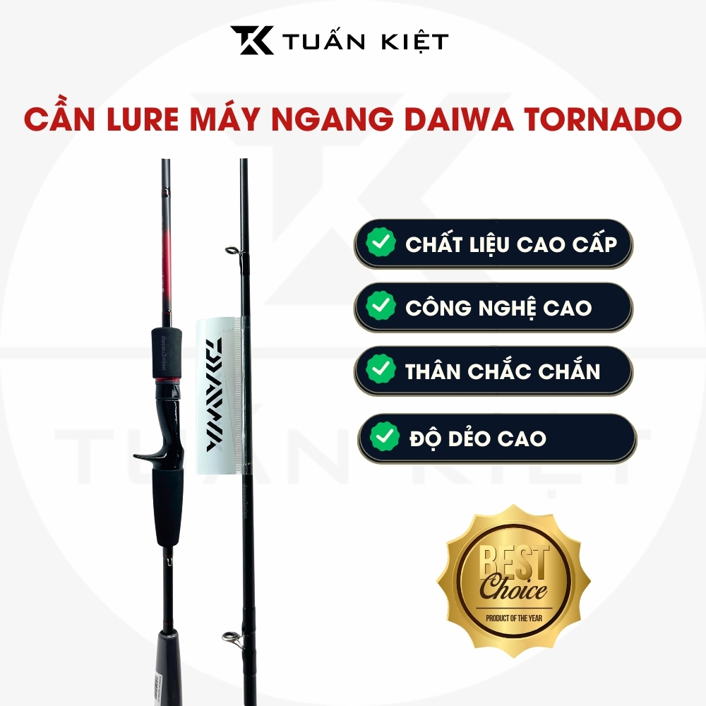 Cần Lure Máy ngang Daiwa Tornado 662MB-SD - Tuấn Kiệt Fishing Official Store | Shopee Việt Nam