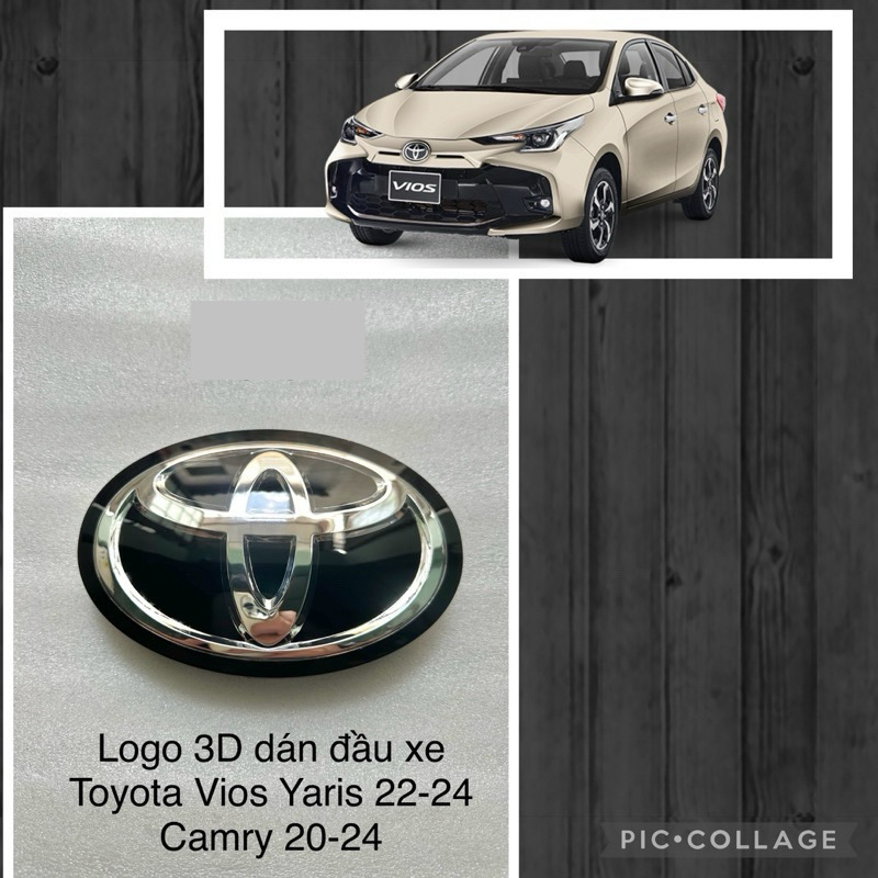 Logo 3D trước Toyota VIOS YARIS 2022-24 NSP151 9097502160 CAMRY XV70 ...