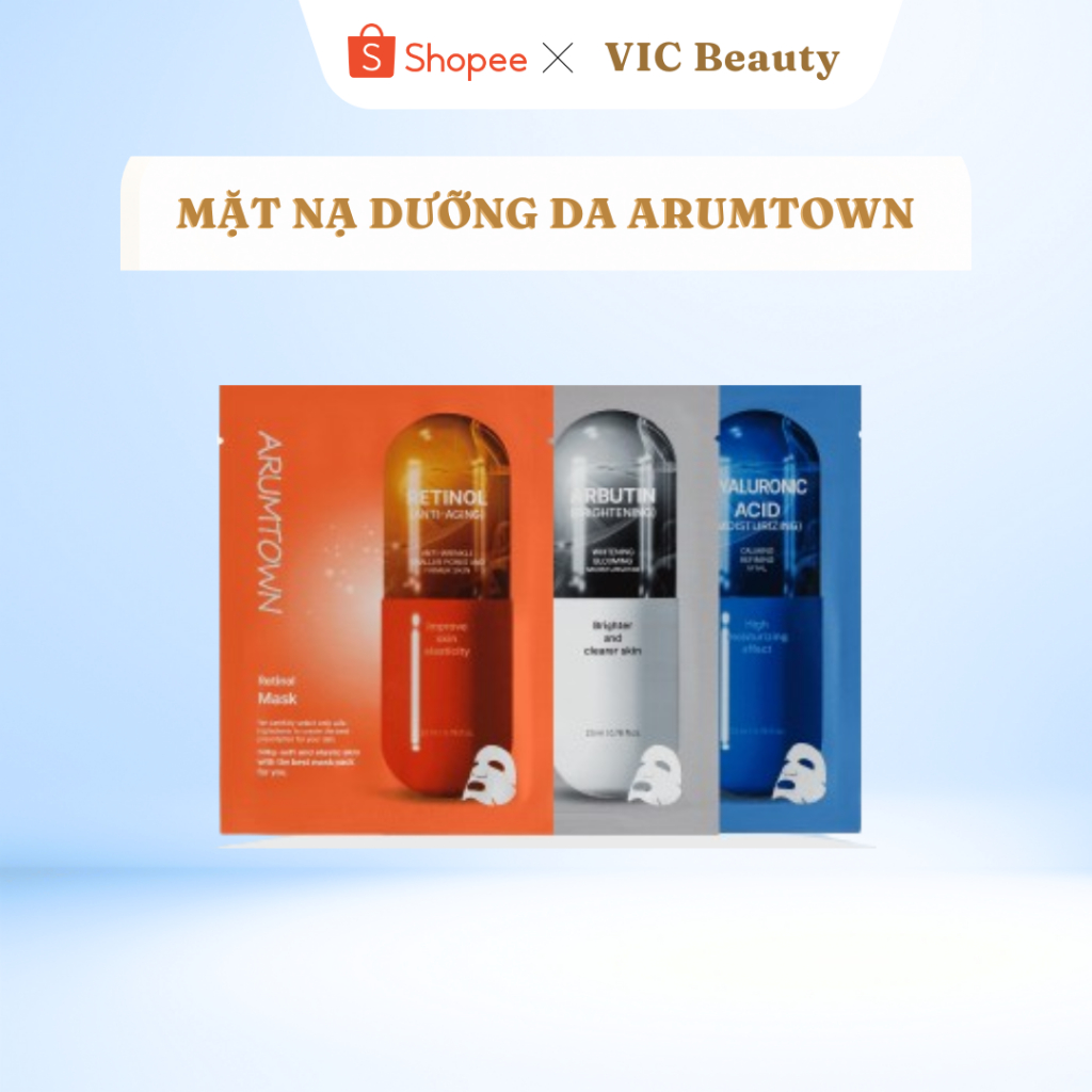 Mặt nạ dưỡng da Arumtown Mask Pack đỏ xanh xám 23ml | Shopee Việt Nam