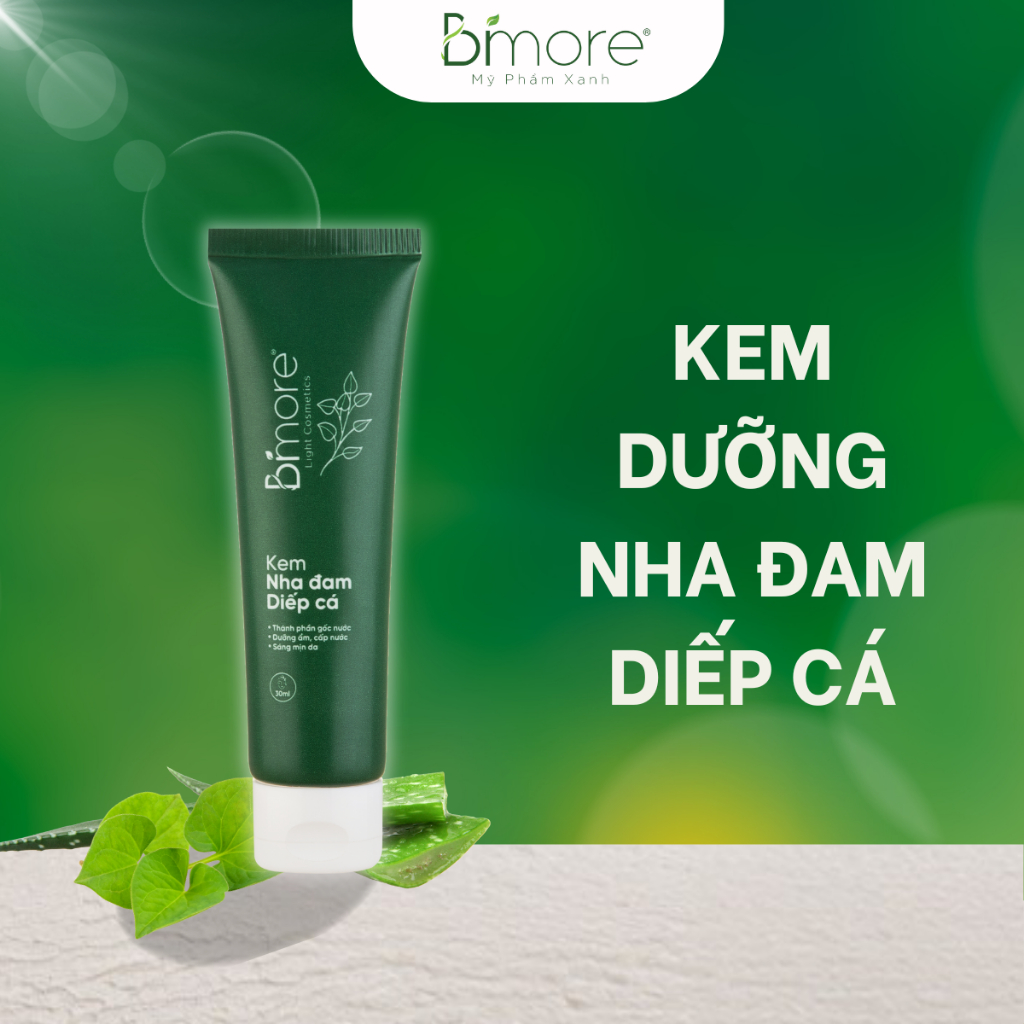 Kem dưỡng da nha đam diếp cá Bimore thành phần gốc nước,cấp nước làm mềm da, sáng da 30ml ...