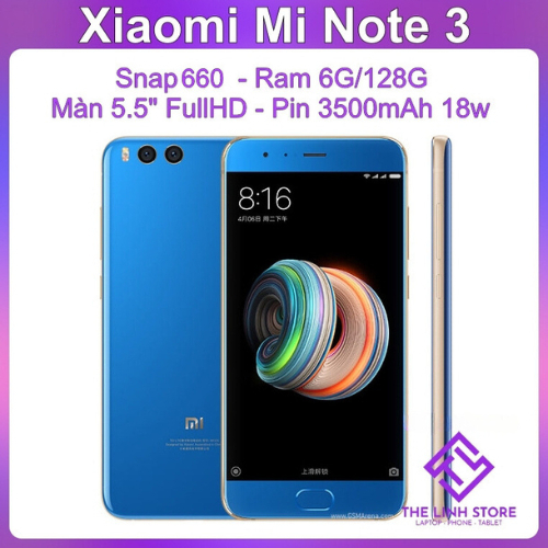 Điện thoại Xiaomi Mi Note 3 ram 6G 128G - Snap 660 siêu mỏng | Shopee Việt Nam
