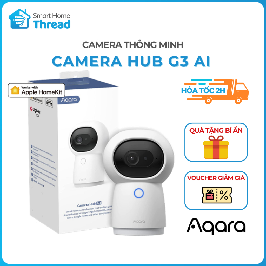 Aqara G3 - Camera thông minh, xoay, độ phân giải 2K AI Tracking CH-H03 | Shopee Việt Nam