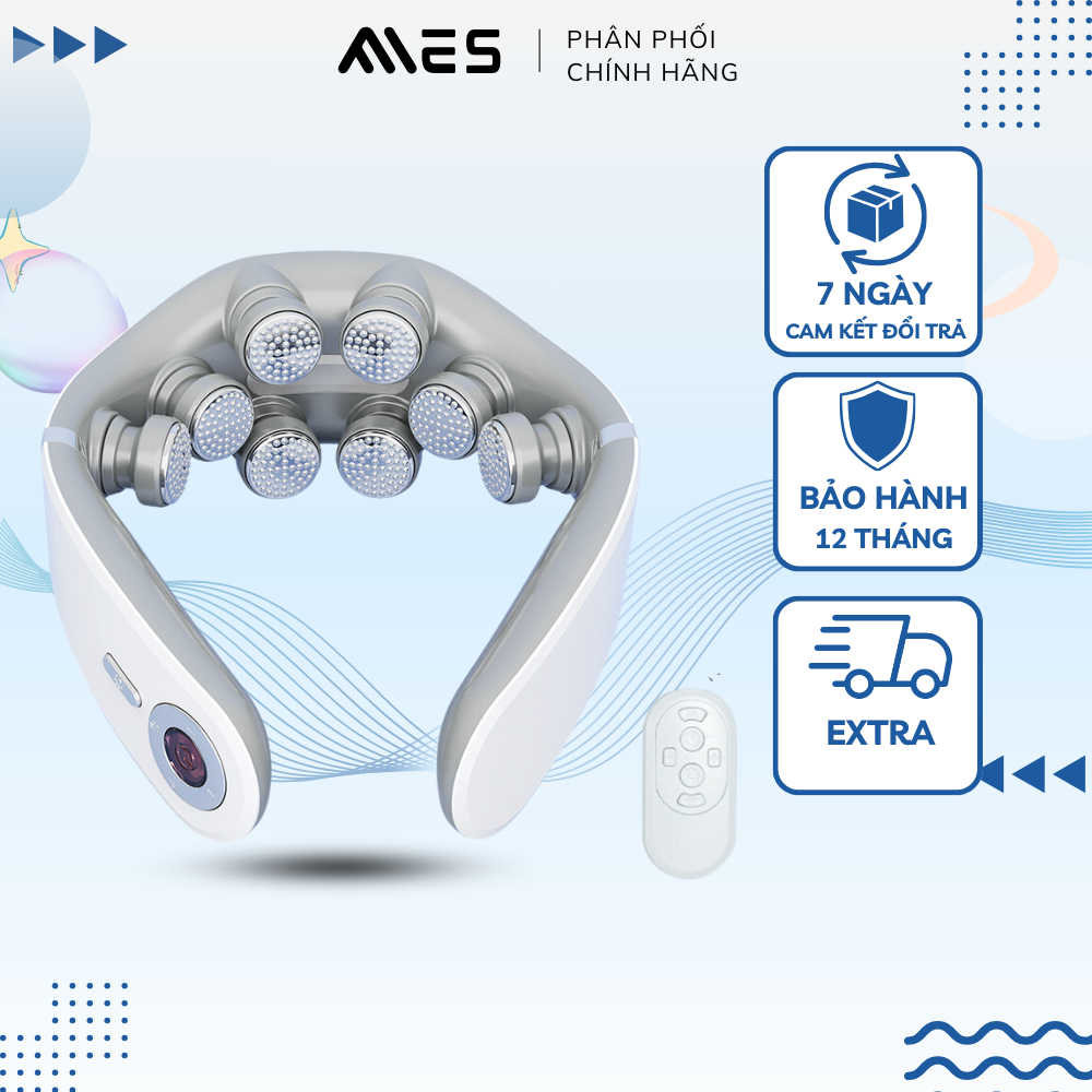 Máy massage cổ vai gáy 8D-G79 cao cấp-8 đầu xung điện kép-chườm nóng ...