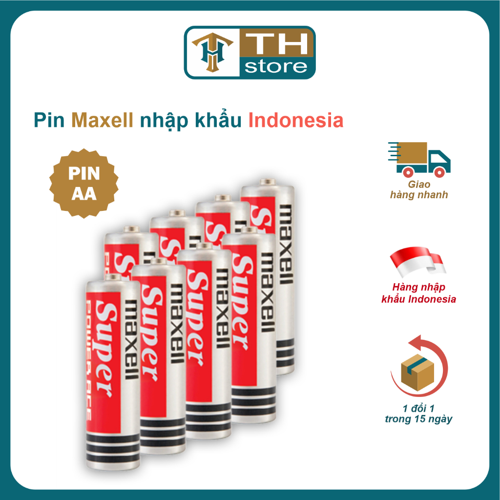 Pin AA Maxell Super Power Ace siêu bền nhập khẩu Indonesia | Shopee ...