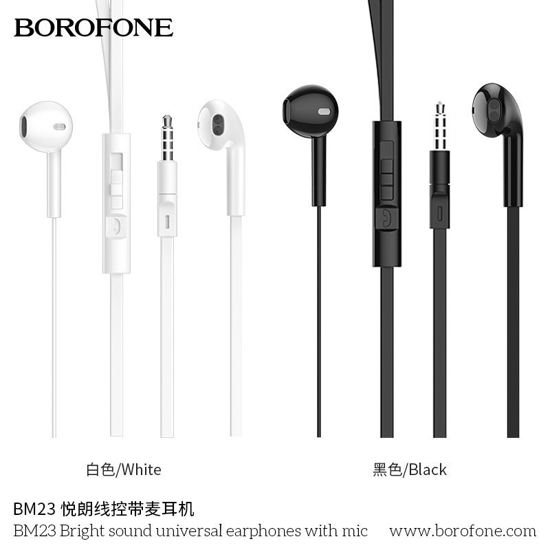 Tai nghe dây BOROFONE BM23 chính hãng - Tai nghe có mic đàm thoại BH 12 ...