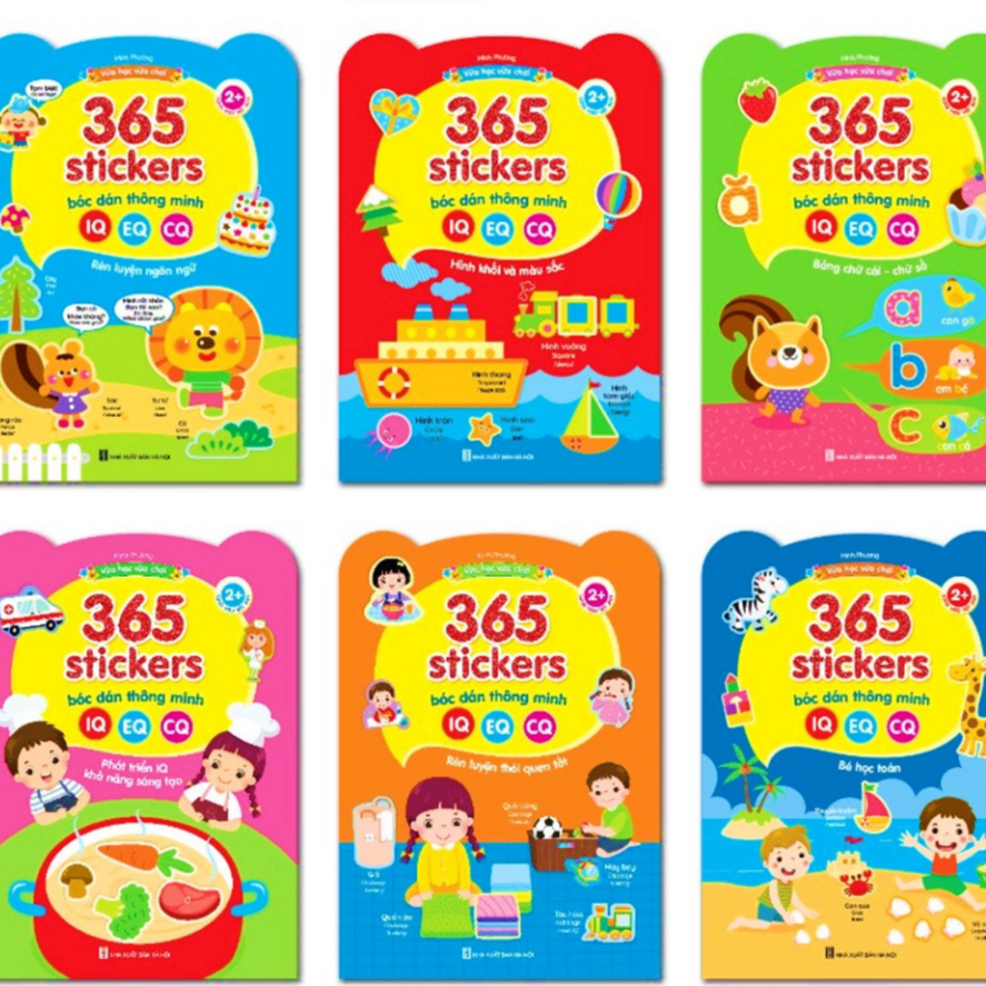 Sách - 365 Stickers Bóc Dán Thông Minh song ngữ Việt-Anh dành cho trẻ ...