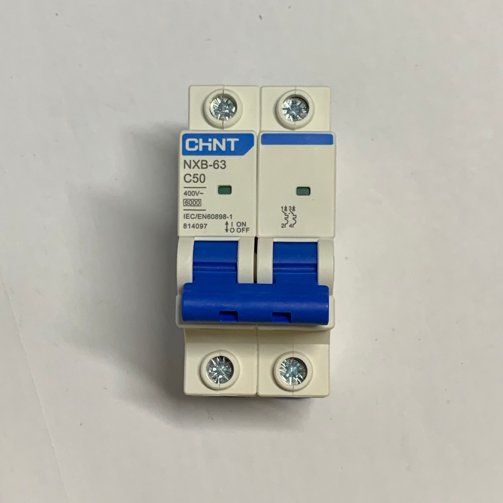 Aptomat CHINT 2 pha 50A NXB 2P C50, cầu dao tự động hãng CHINT ELECTRIC hàng chính hãng | Shopee ...