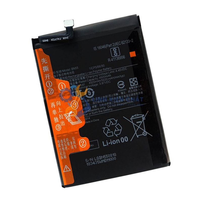 Pin thay thế cho Xiaomi Redmi Note 9S M2003J6A1G (BN55) 5020mAh Zin ...