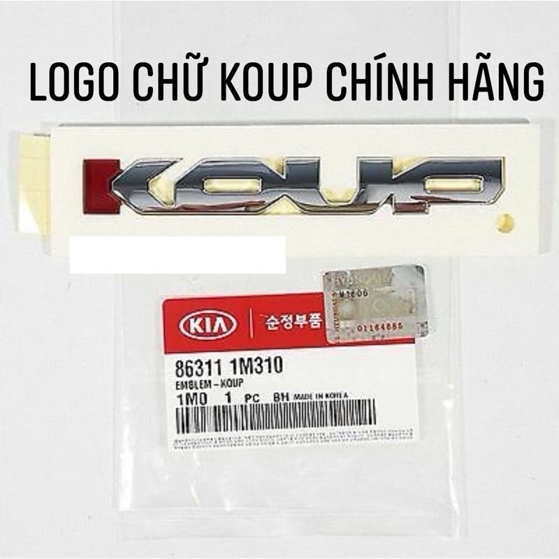 BỘ LOGO CHỮ KOUP XỊN CHÍNH HÃNG DÁN KIA KOUP 863111M310 | Shopee Việt Nam
