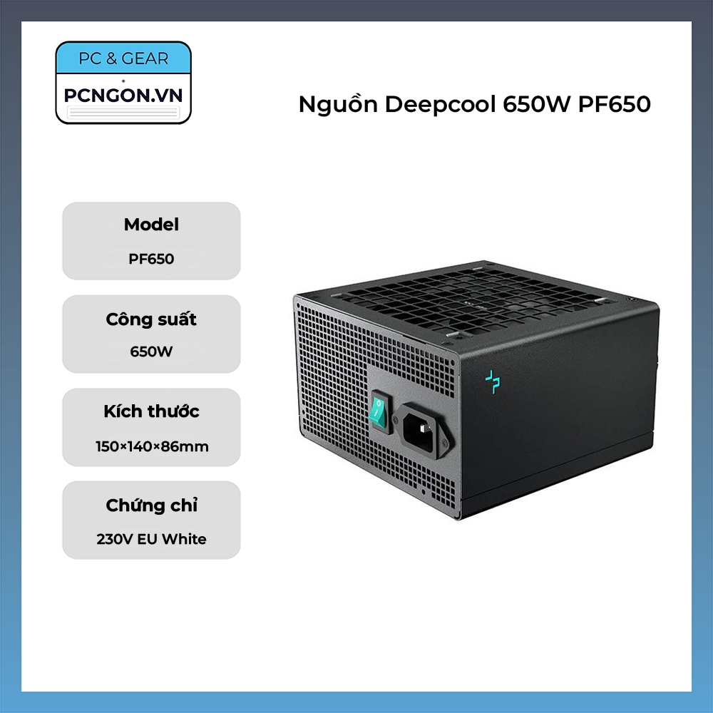 [PCNGON] Nguồn Deepcool 650W PF650 | Shopee Việt Nam