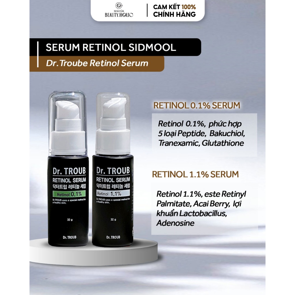 [SALE DỌN KHO DATE 2025] Serum chống lão hóa SIDMOOL DR.TROUB RETINOL ...