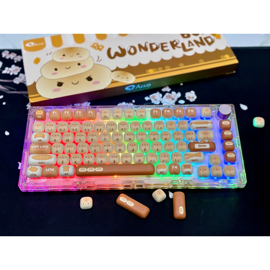 Bàn phím cơ Akko ICE 75 3 mode /Led rgb/Led viền/Hotswap 5 pin/Mạch ...