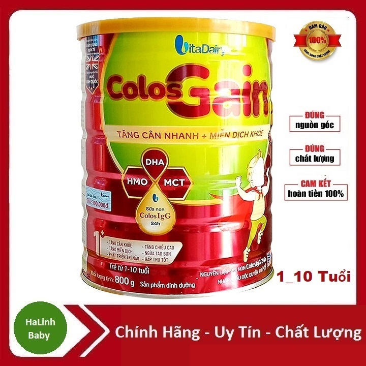 [Quét mã tích điểm] Sữa ColosGain Colos Gain 1+ 800g [Date 2026 ...