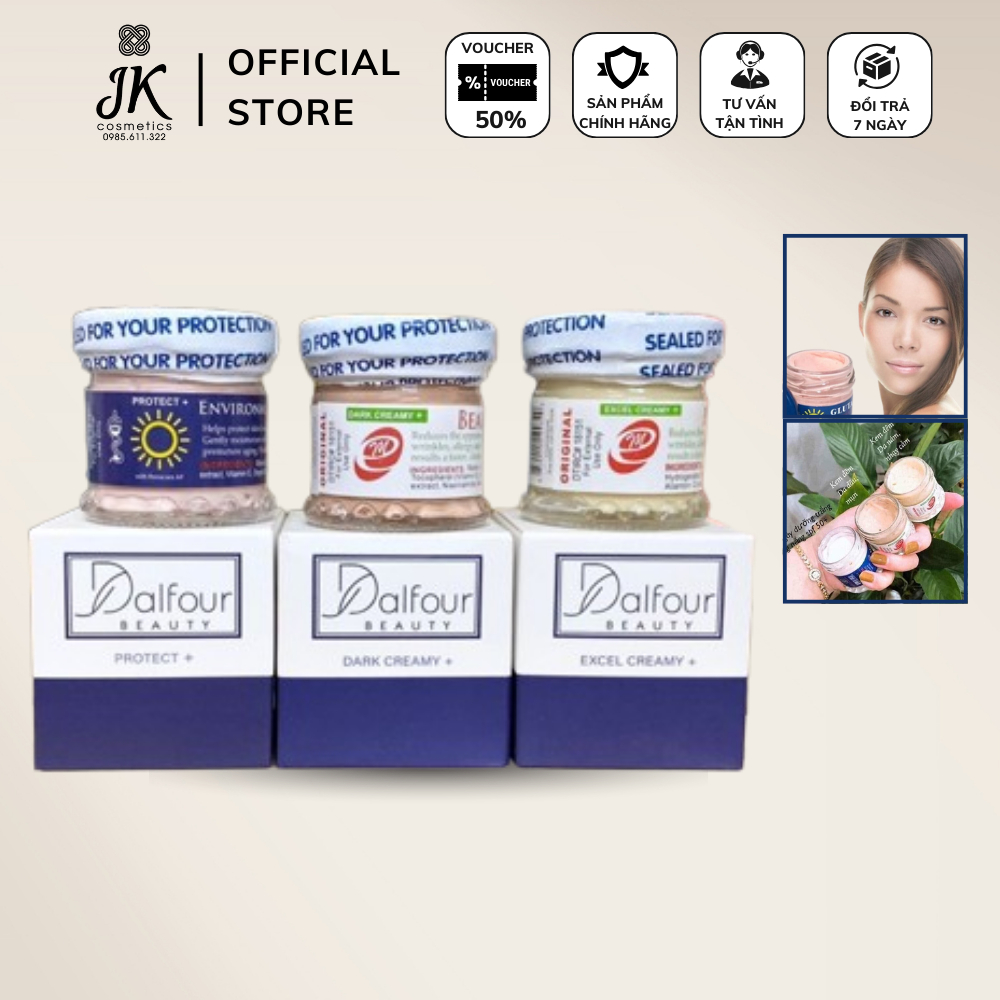 Kem Dưỡng Trắng Da Ngày/Đêm DALFOUR BEAUTY WHITENING EXCEL CREAM 30g ...