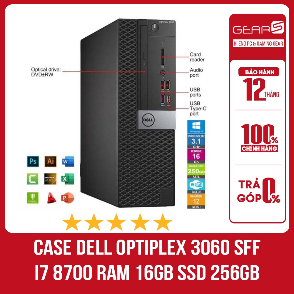 [FULL VAT] Case máy tính Dell Optiplex 3060 SFF i7 8700 Ram 16GB SSD ...