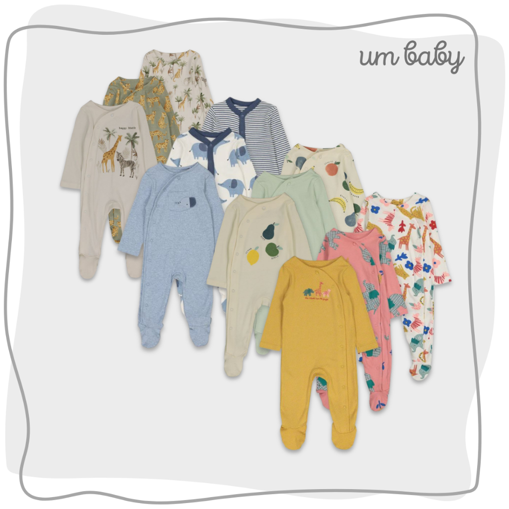 Sleepsuit cho bé trai bé gái sơ sinh non tháng newborn 0-6m cotton cúc ...