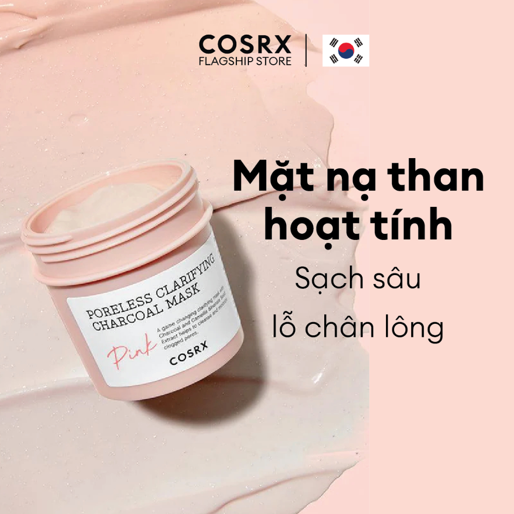 Mặt nạ than hồng COSRX Poreless Clarifying Charcoal Mask Pink 110g ...