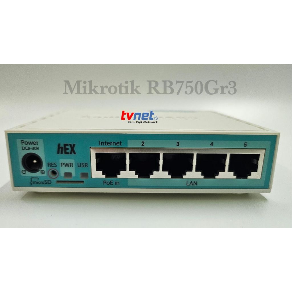 Router Mikrotik RB750Gr3 (Hàng chính hãng - BH 12T) - Đã bao gồm VAT ...