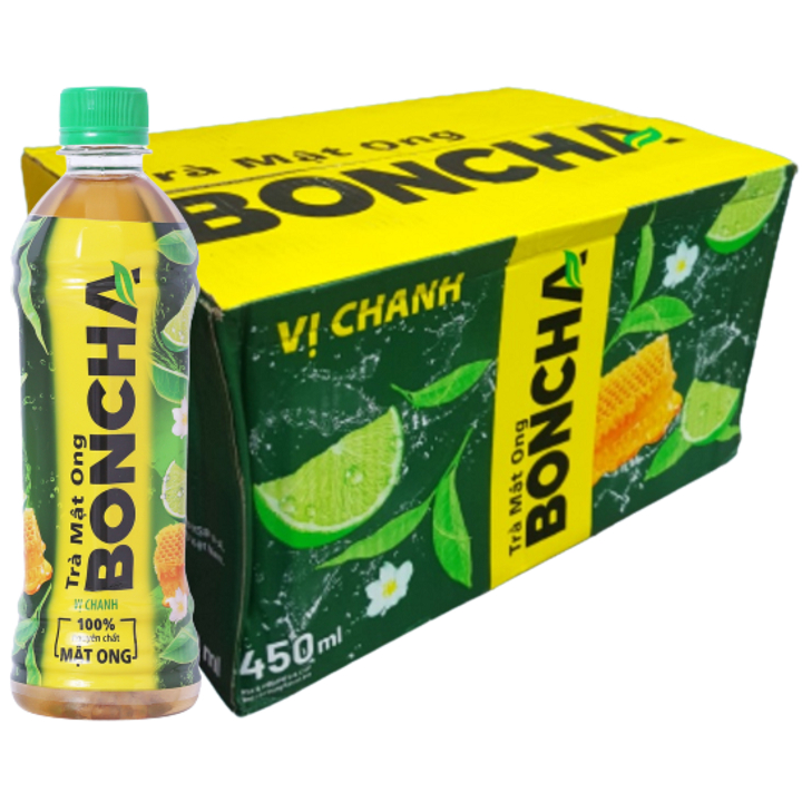 Trà mật ong BONCHA vị chanh chai 450ml | Shopee Việt Nam