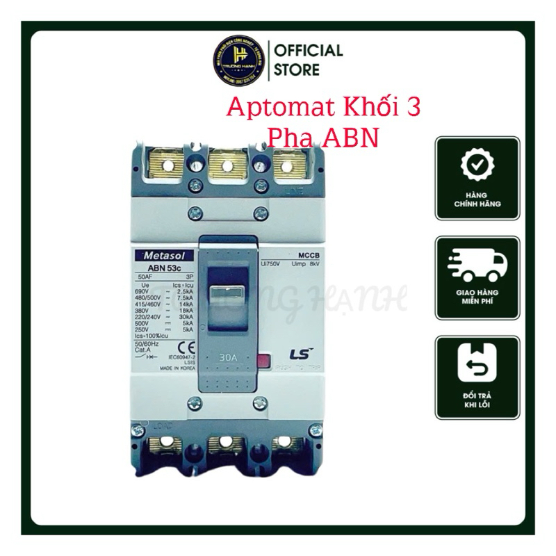 Aptomat LS Át Khối 3 Pha MCCB LS 3P ABN 125A~250A | Shopee Việt Nam