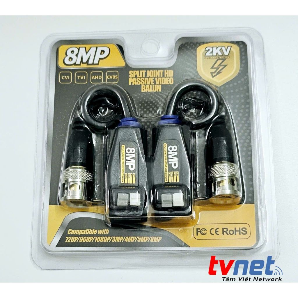 Balun camera 8MP AHD/CVI/TVI chống nhiễu Loại Tốt | Shopee Việt Nam
