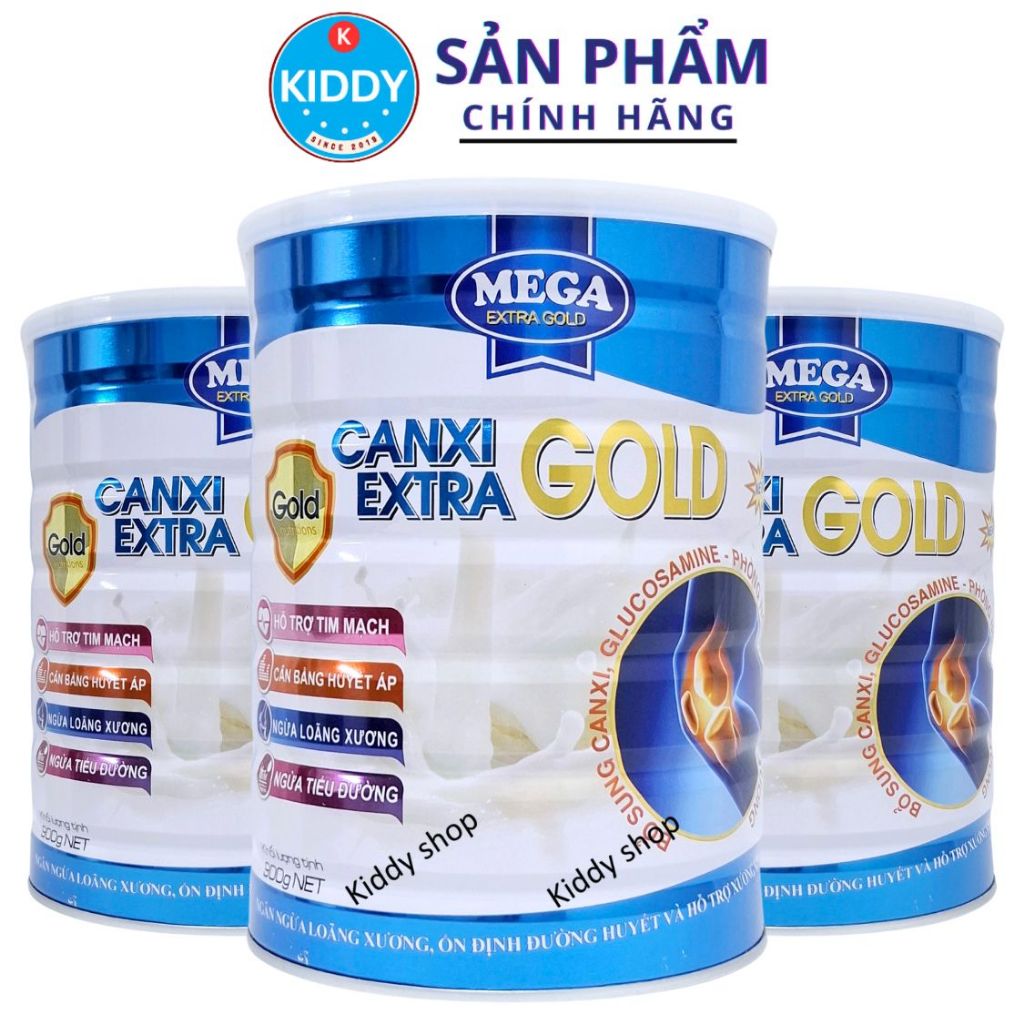 Sữa canxi cho người già Mega Canxi Extra Gold lon 900g, cam kết chính ...