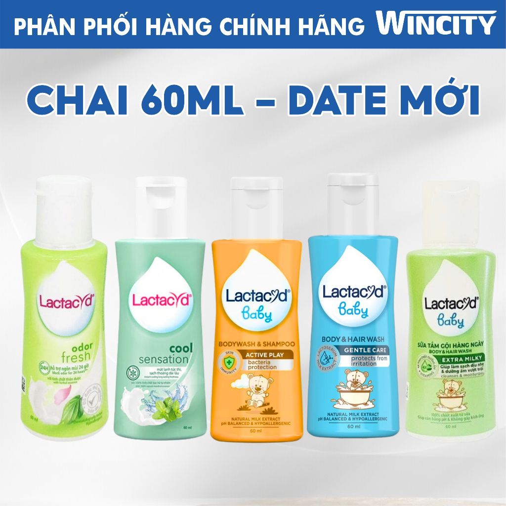 Lactacyd Sữa tắm gội cho trẻ chai 60ml | Shopee Việt Nam