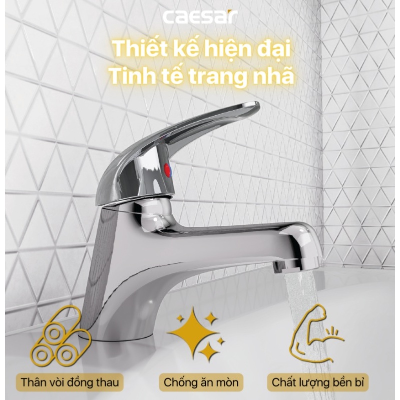 Vòi rửa tay Nóng Lạnh chính hãng CAESAR B260C ( Không bao gồm bộ xi phông ) | Shopee Việt Nam