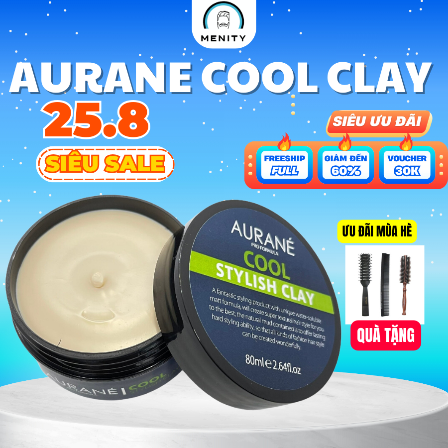 Sáp vuốt tóc Aurane Cool Stylish 80g dạng sánh, Sáp vuốt tóc quốc dân ...