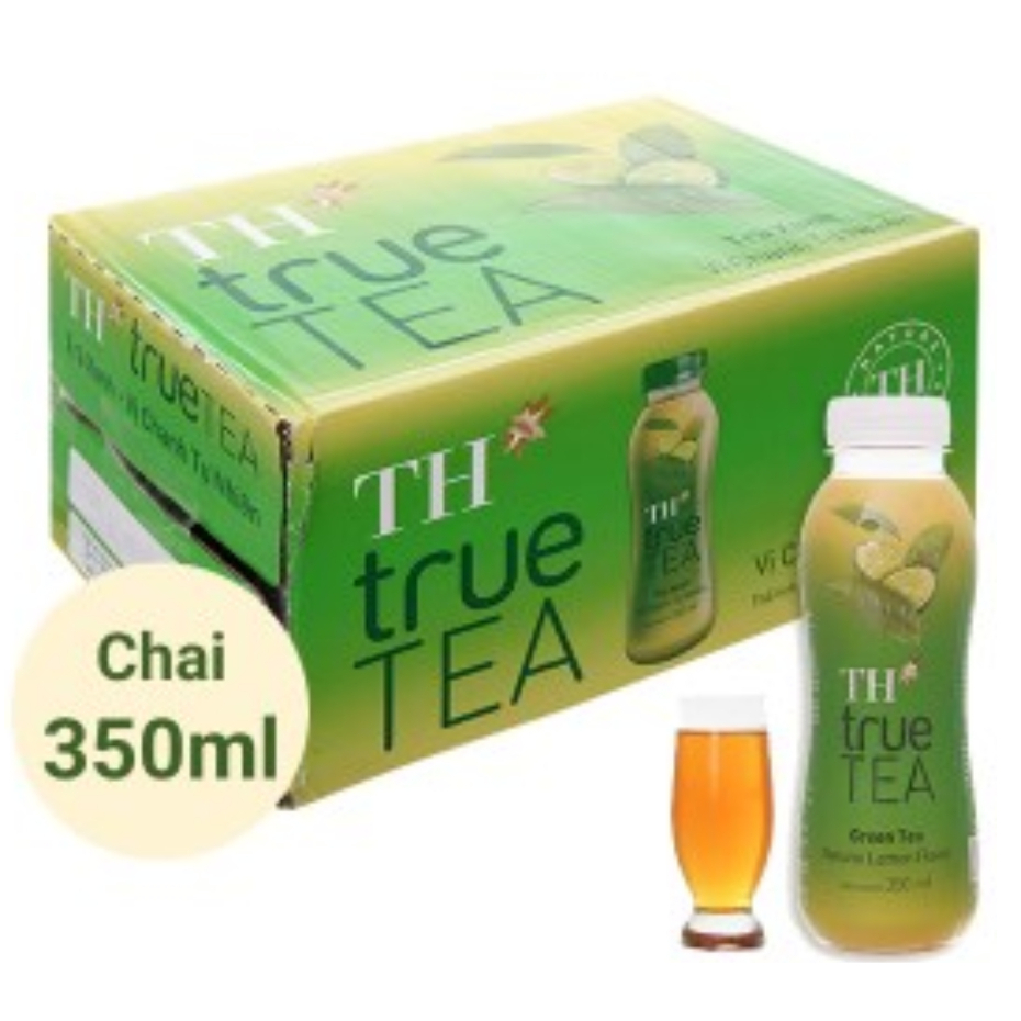 Trà xanh vị chanh tự nhiên TH TRUE TEA chai 350ml | Shopee Việt Nam