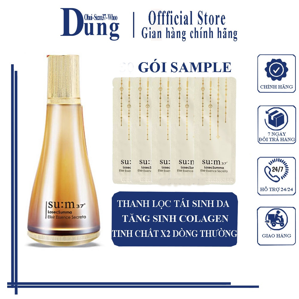 Combo 30 Gói Sample Tinh Chất Tái Sinh Da Su:m37 Losec Summa Elixir Essence Secréta 1ml x 30 ...