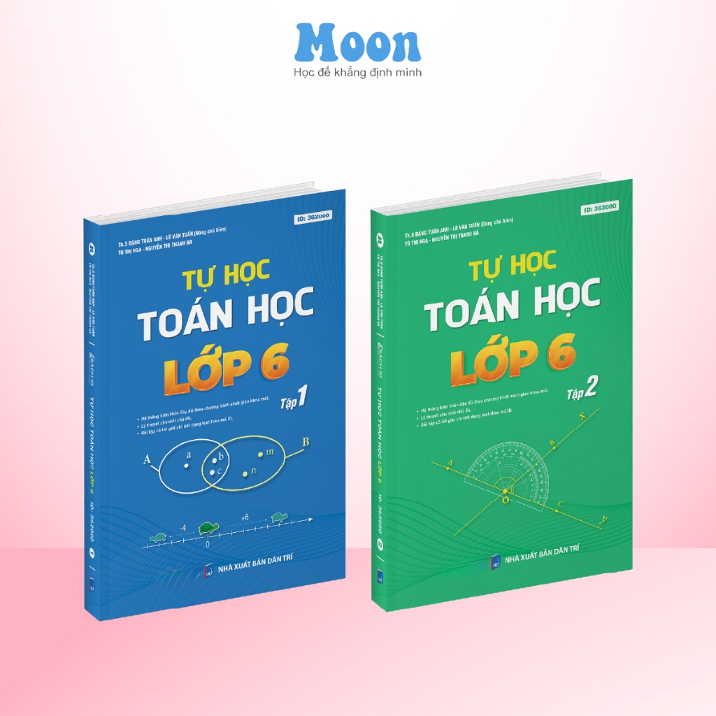 Sách tự học Toán học lớp 6, Tự học toán Kết nối tri thức, cánh diều ...