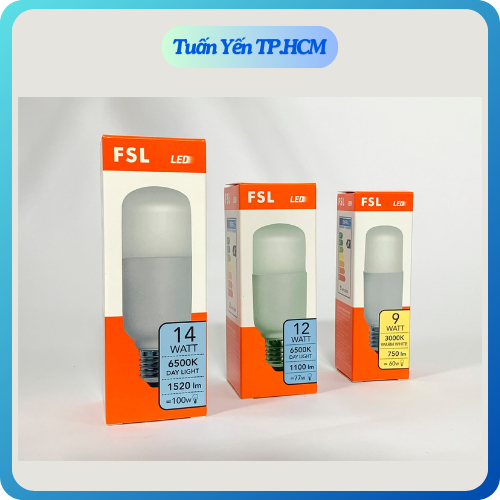 [Hỏa Tốc] Bóng đèn led trụ dài FSL, bóng stick công suất 9W - 12W - 14W, ánh sáng trắng 6500K ...