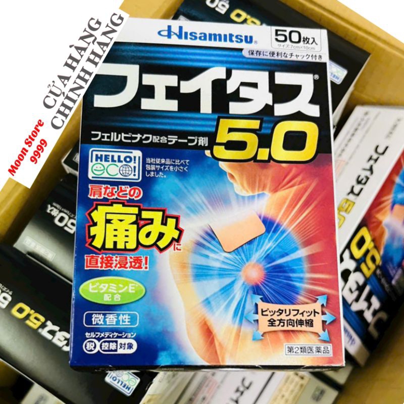 [VIP] Nguyên Hộp 50 Miếng Dán Giảm Đau Nhức Vai Gáy Salonpas Hisamitsu ...
