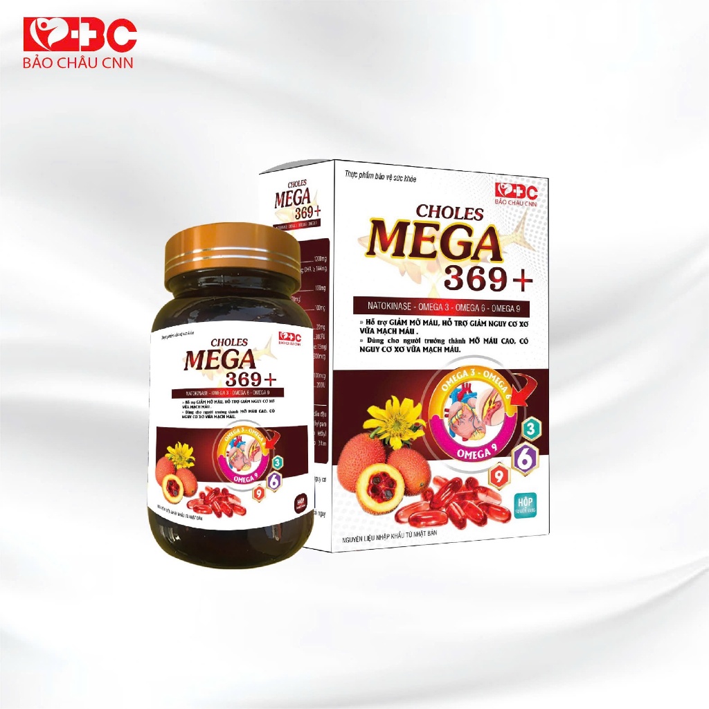 Choles mega 369+ Hỗ trợ giảm mỡ máu, hỗ trợ giảm nguy cơ sơ vữa mạch máu. | Shopee Việt Nam
