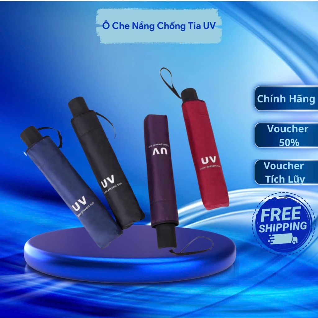 Ô Che Mưa - Dù Che Mưa Che Nắng Cao Cấp 8 Nan Gấp Gọn Cỡ Lớn Chống Tia ...