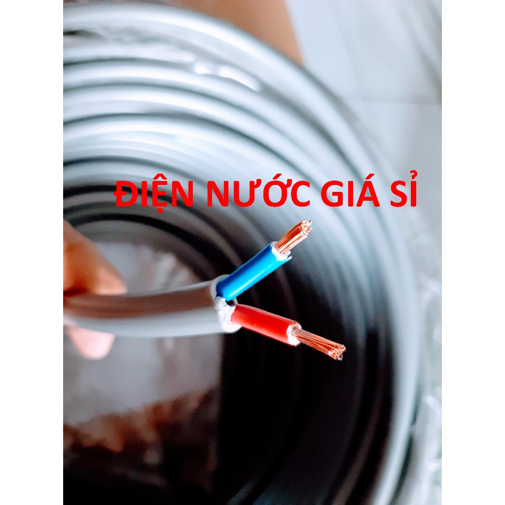 Dây Điện Đôi 2x4.0 Tròn Xám 10m 15m 20m 25m 30m 2 Lõi Fadaco. | Shopee ...