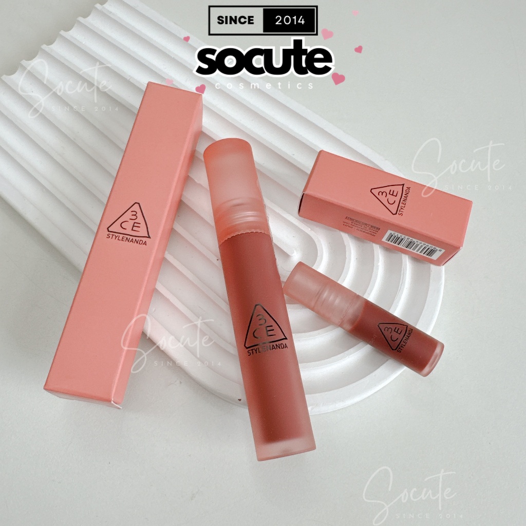 Son Tint 3CE Blur Water Tint Laydown / Early Hour/ Sepia/ Pink Guava ...