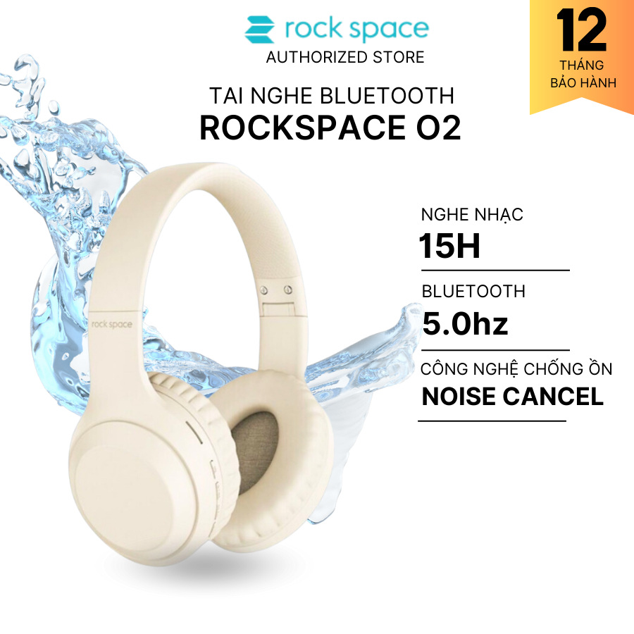 Headphone tai nghe bluetooth không dây chụp tai Rockspace O2 nghe nhạc ...