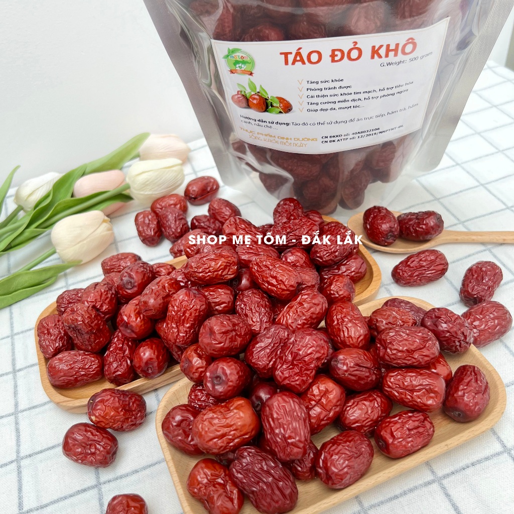 TÁO ĐỎ KHÔ LOẠI NGON CHUẨN SHOP MẸ TÔM | Shopee Việt Nam